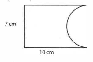 Tentukan keliling daerah pada gambar di bawah ini ...