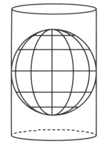 Perhatikan gambar berikut ini! Proyeksi peta...