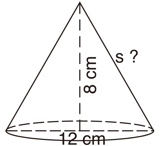 Luas selimut bangun ruang di samping adalah ... cm...