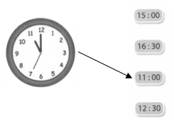 Hubungkan gambar jam dengan cara menulis jam yang ...
