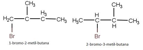 2-bromo-2-metil butana berisomer posisi dengan sen...